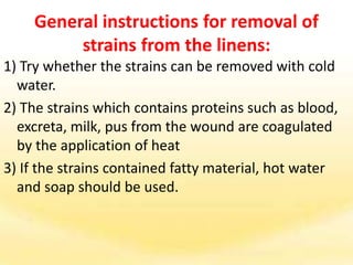 Care of linen | PPTX