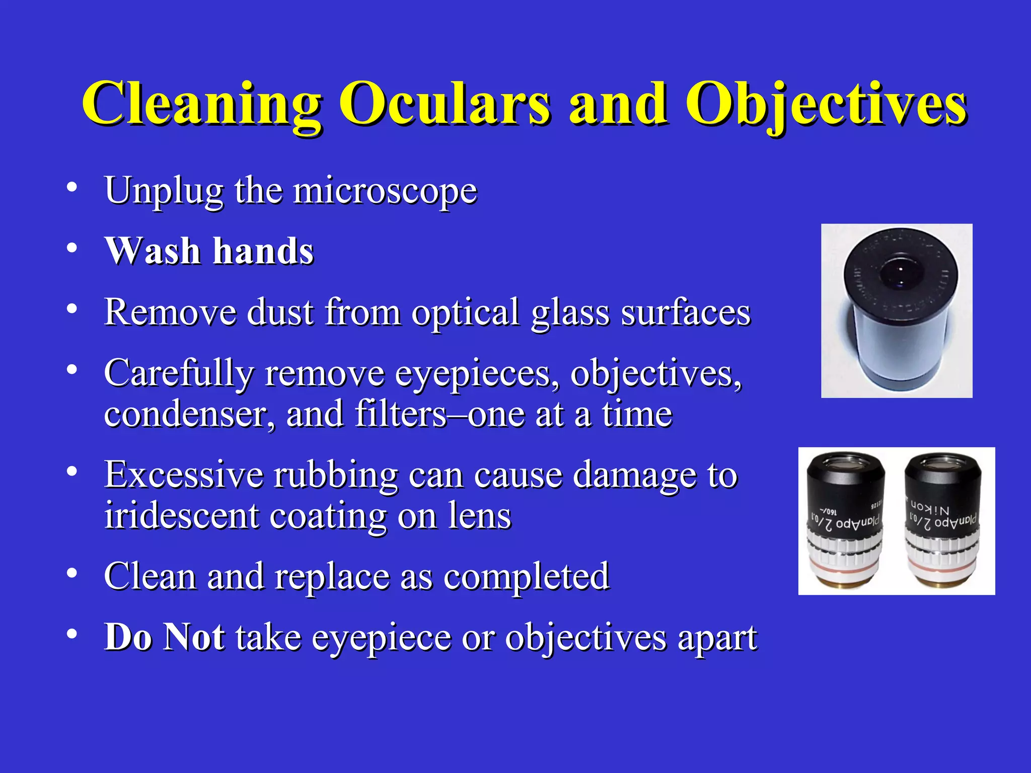 Care of microscope | PPT