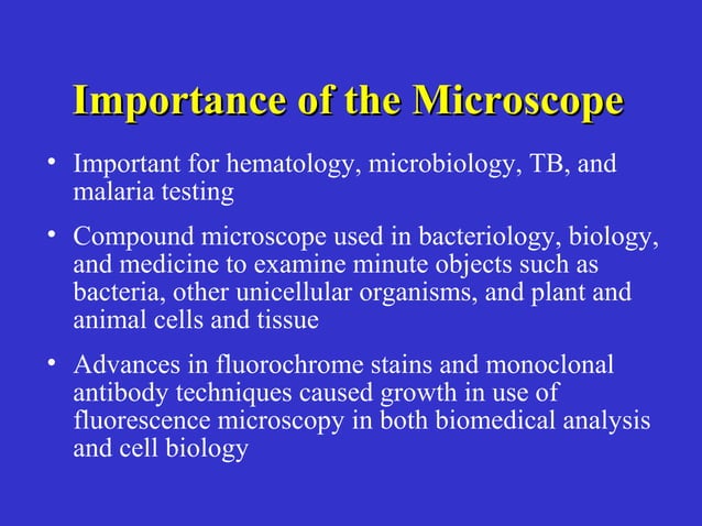 Care of microscope | PPT | Eye and Vision Conditions | Diseases and Conditions