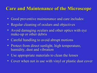 Care of microscope | PPT