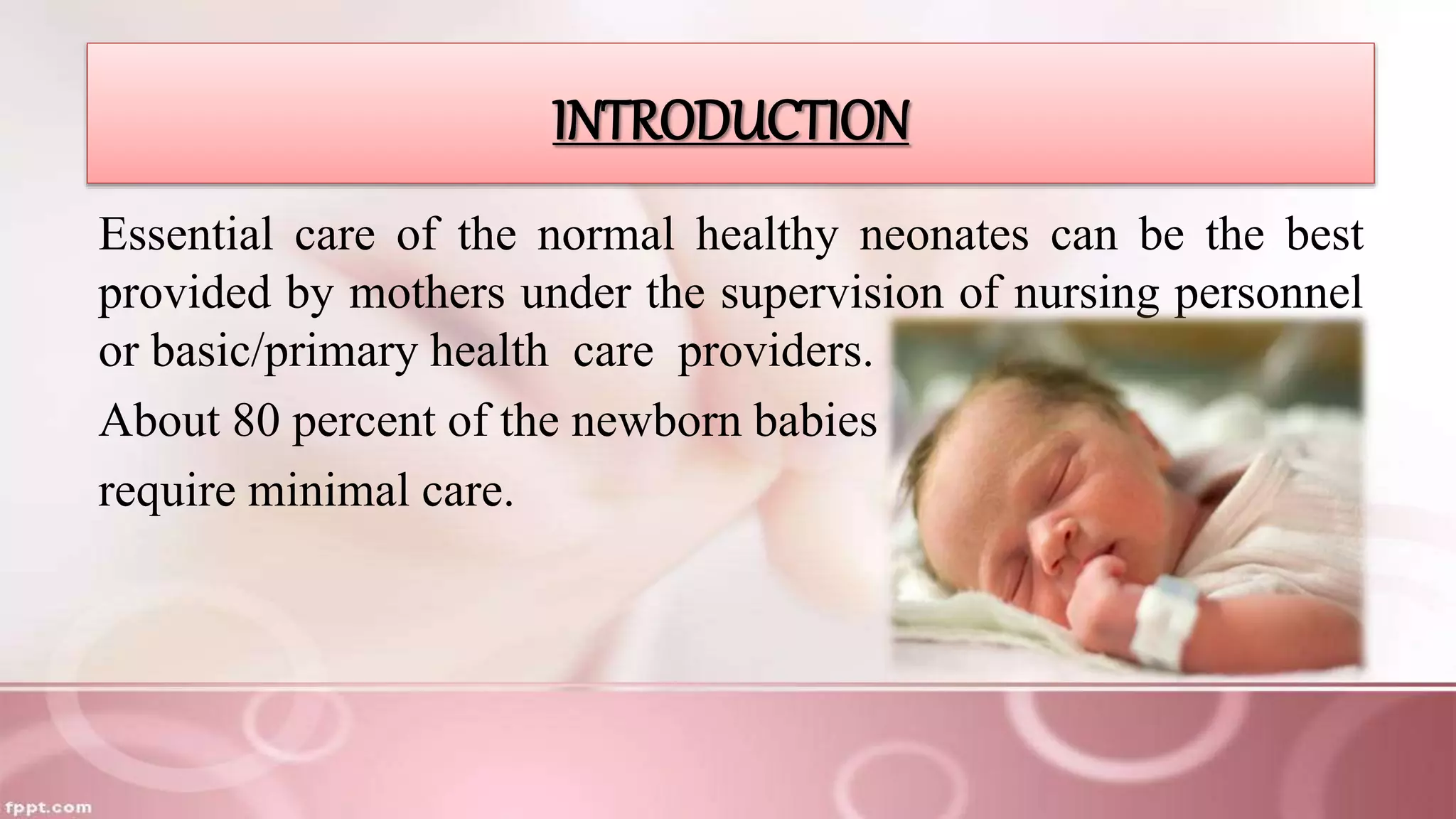 Care of newborn and family | PPTX