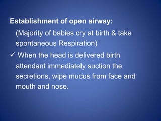 Essential care of newborn | PPTX