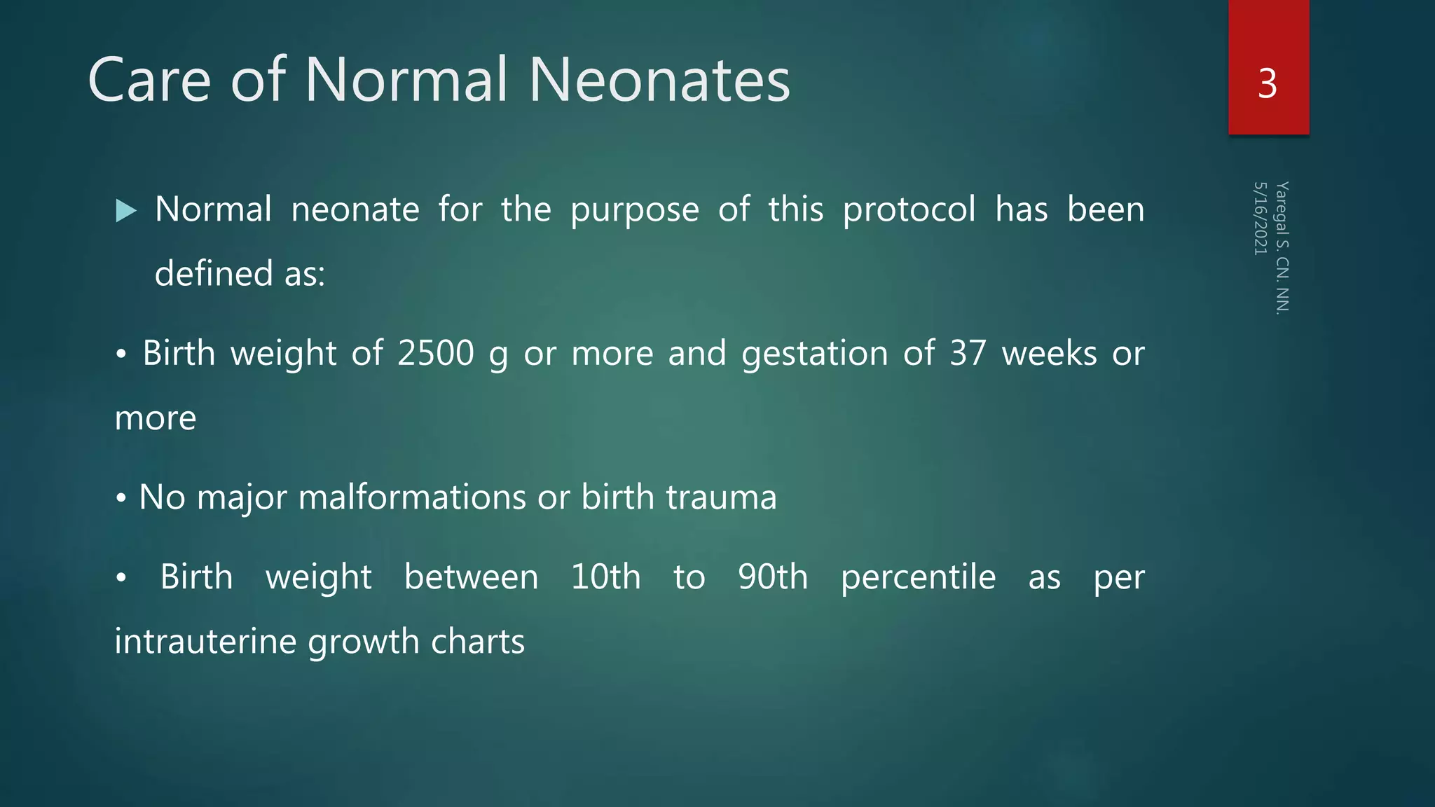 Care of normal neonate | PPTX