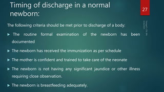 Care of normal neonate | PPTX