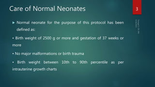 Care of normal neonate | PPTX