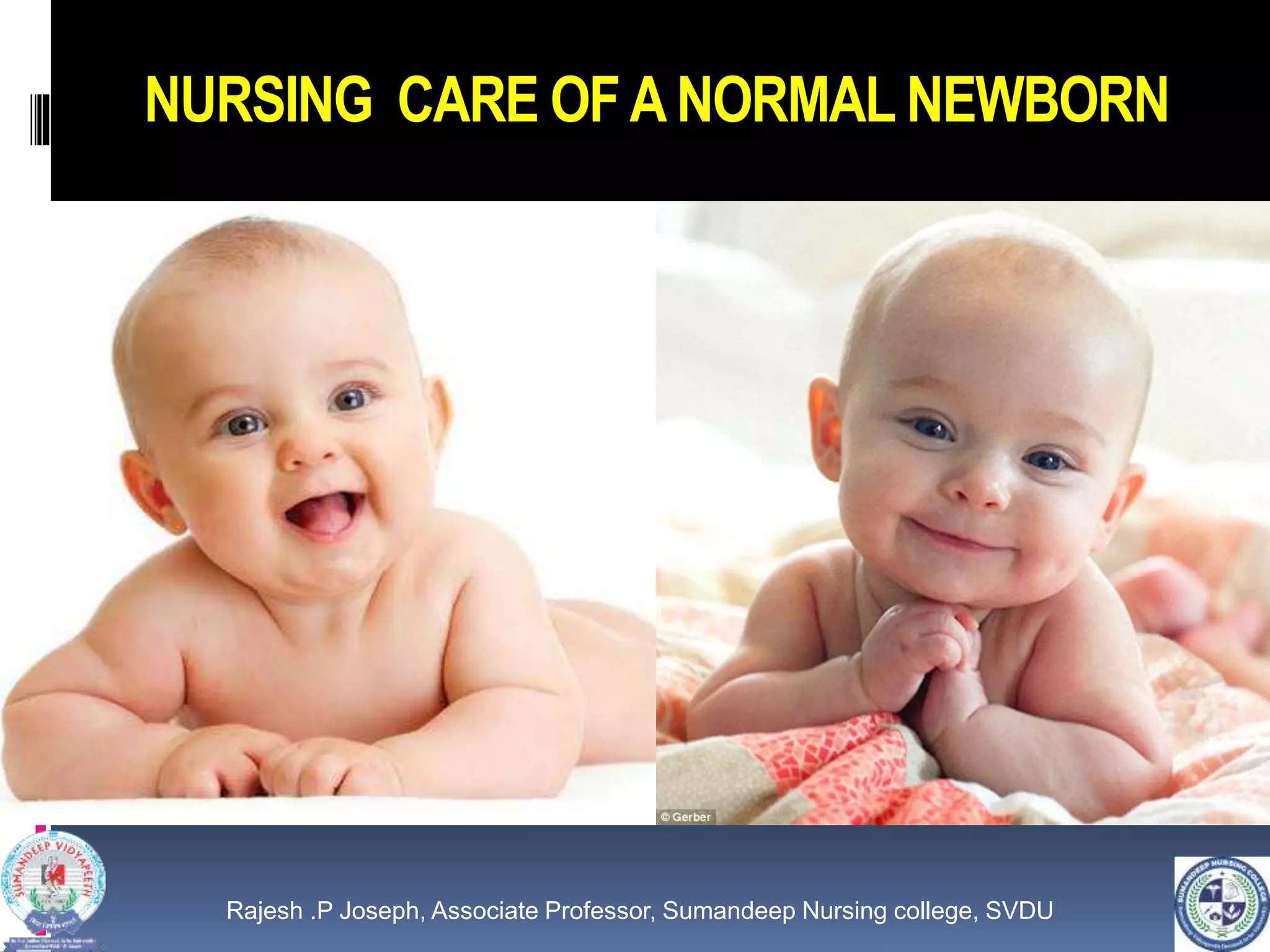 Care of normal newborn | PPTX