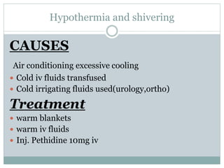 Care of patient in pacu including post operative | PPTX | Lung and ...