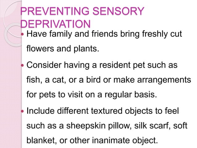 Care of patients having alterations in sensory function | PPTX | Brain ...