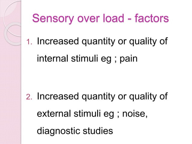 Care of patients having alterations in sensory function | PPTX | Brain ...
