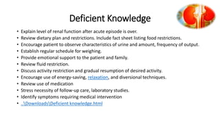 Care of patients with aki | PPTX
