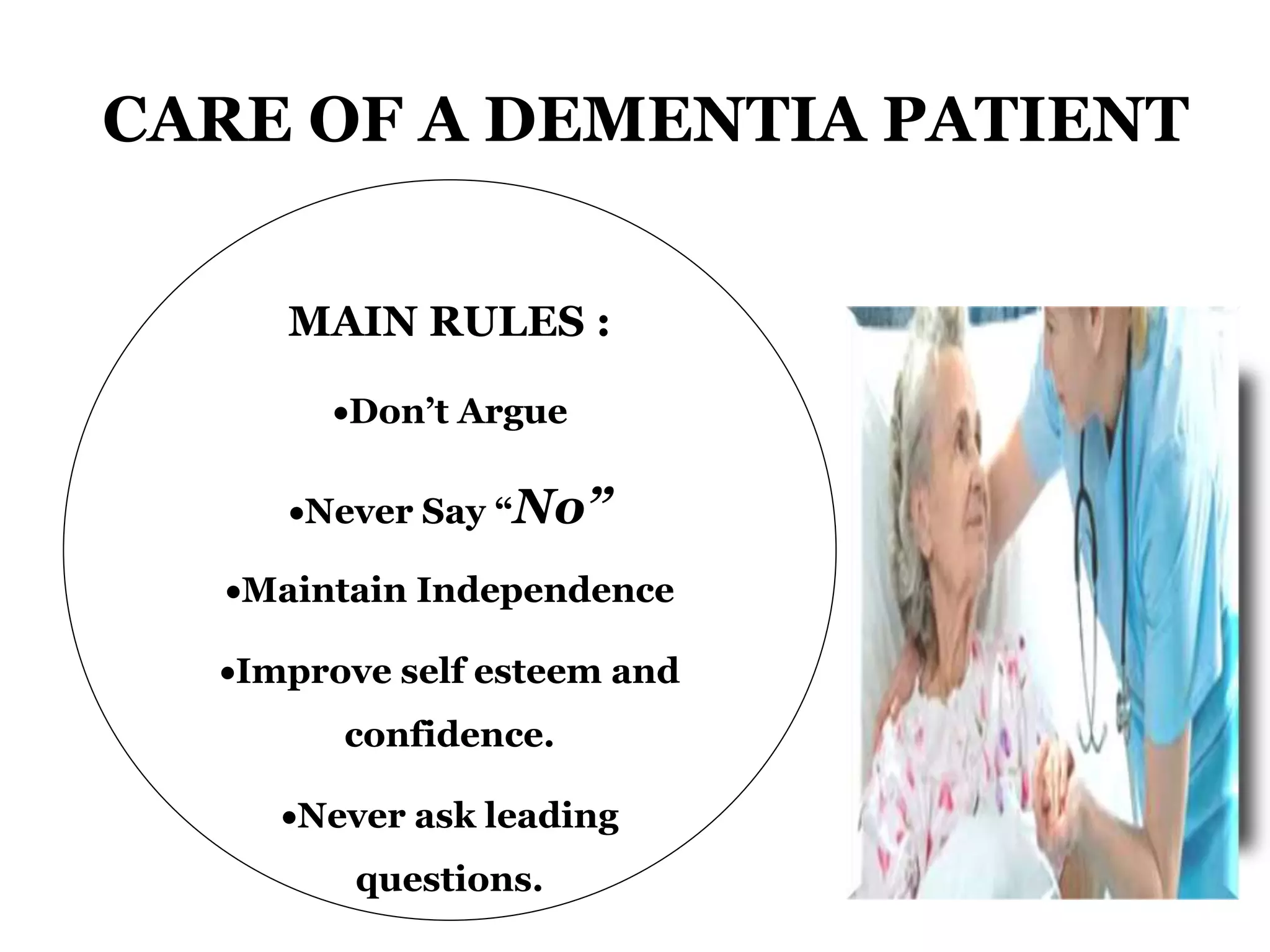 Care of patients with dementia | PPTX
