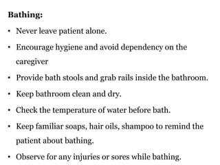 Care of patients with dementia | PPTX