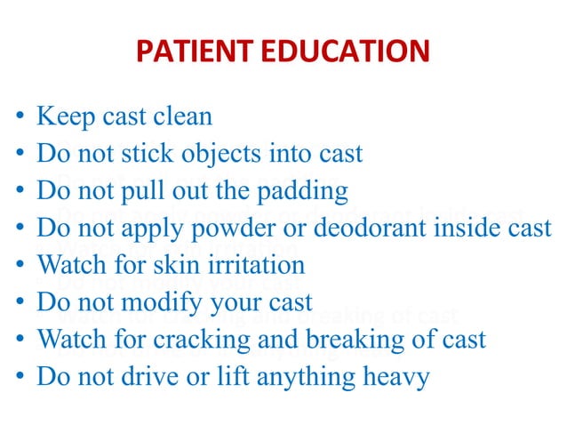 care of patient with cast.pptx