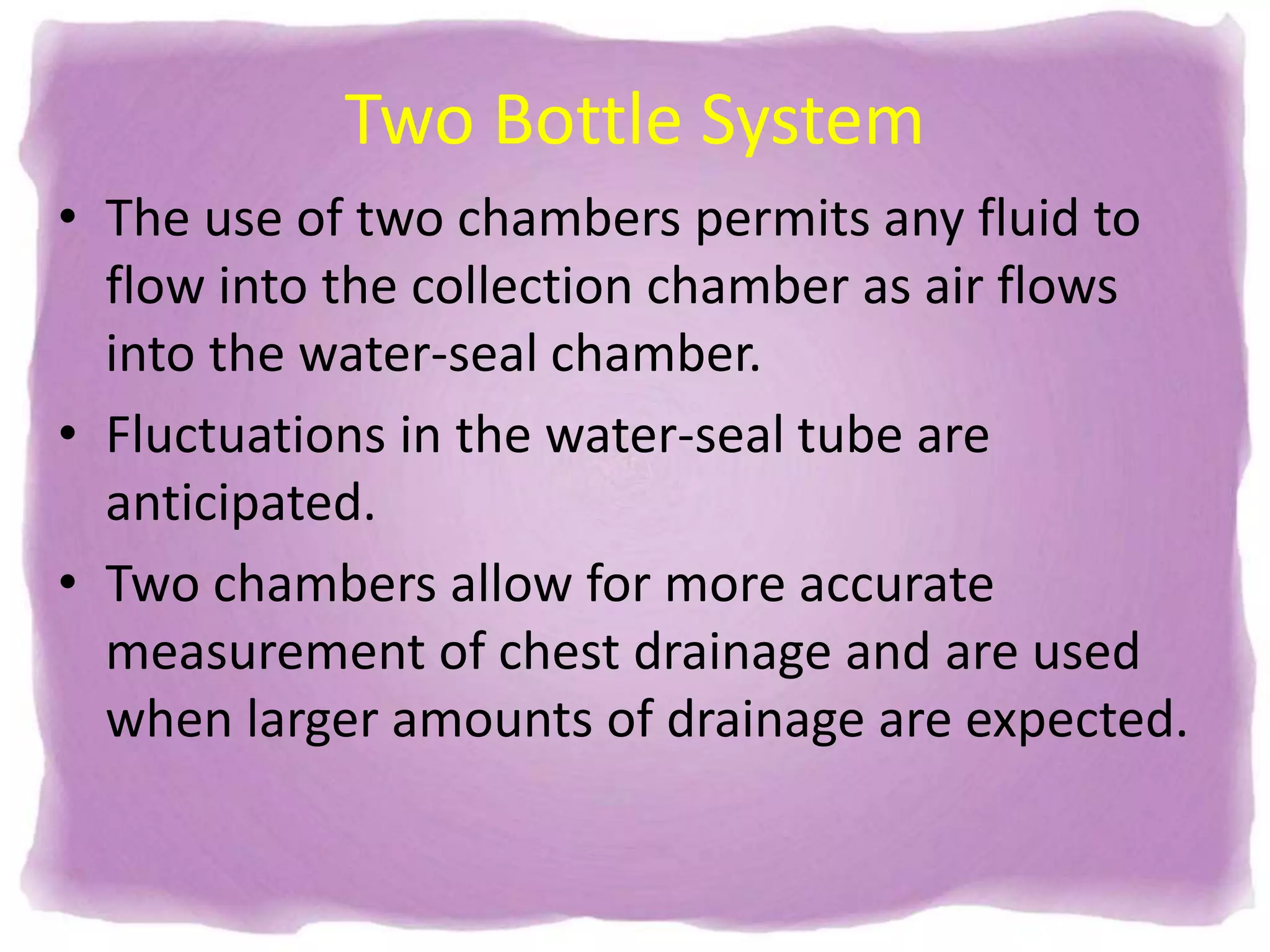 Care of patient with chest drainage system | PPTX