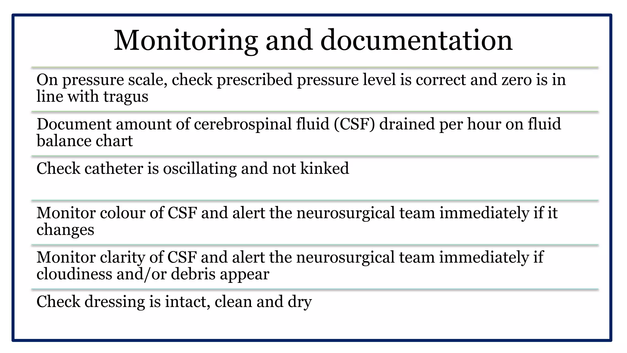 Care of patient with external ventricular drain | PPTX