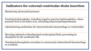 Care of patient with external ventricular drain | PPTX
