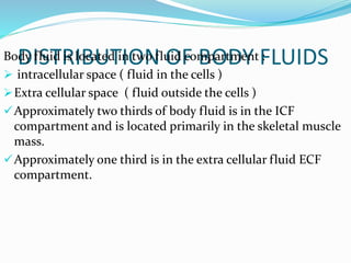 Care of patient with fluids and electroluytes | PPTX