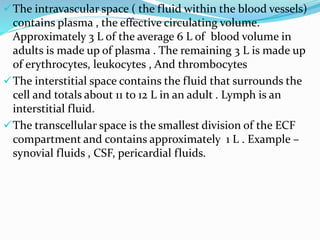 Care of patient with fluids and electroluytes | PPTX