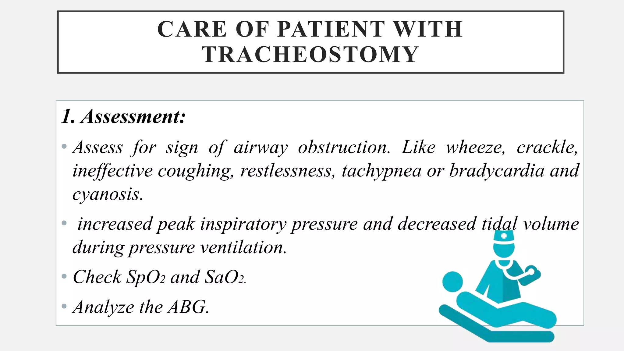 Care of patient with tracheostomy | PPTX