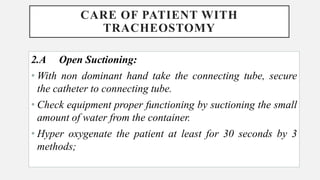 Care of patient with tracheostomy | PPTX