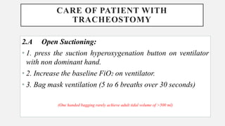 Care of patient with tracheostomy | PPTX