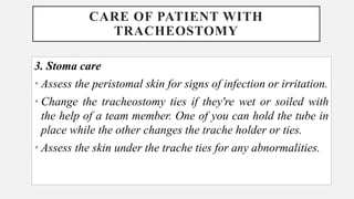 Care of patient with tracheostomy | PPTX