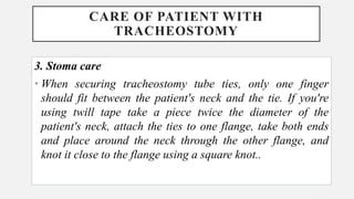 Care of patient with tracheostomy | PPTX