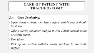 Care of patient with tracheostomy | PPTX