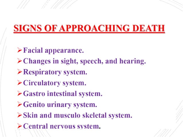 Care of persons in the critical and terminal phases of life | PDF ...