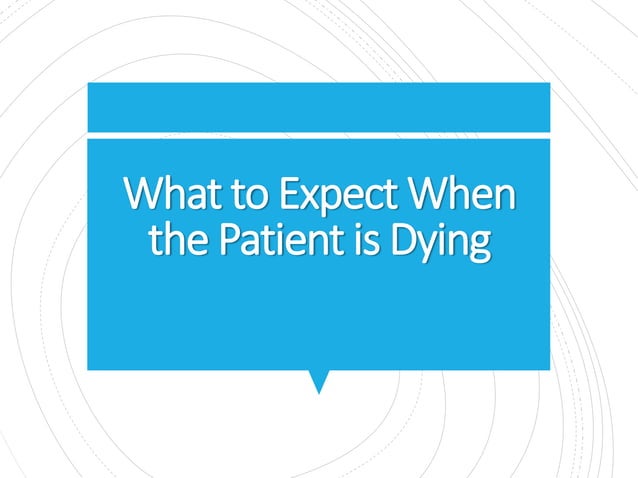 Care of persons in the critical and terminal phases of life | PDF ...