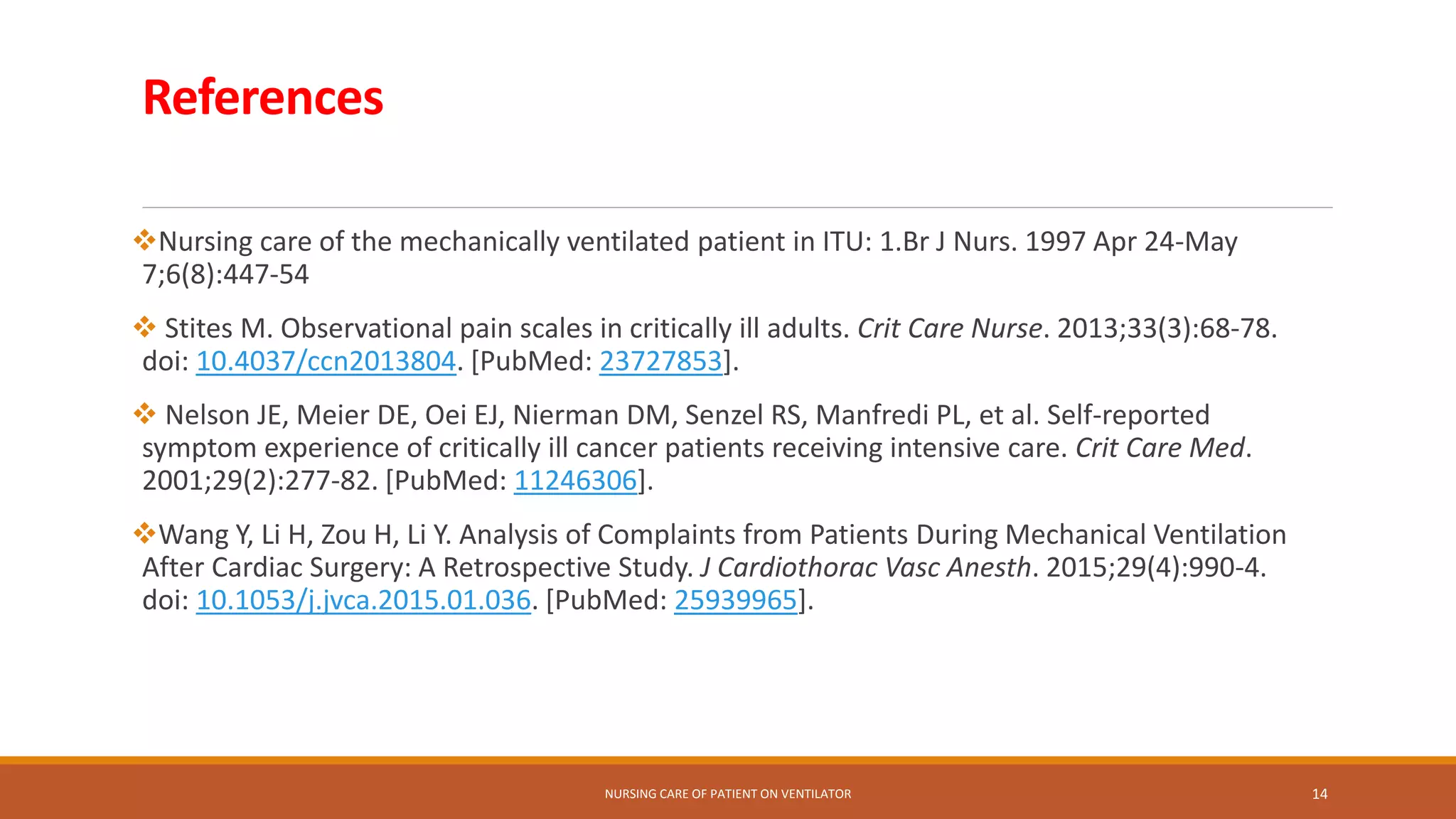Care of patient on ventilator | PPTX