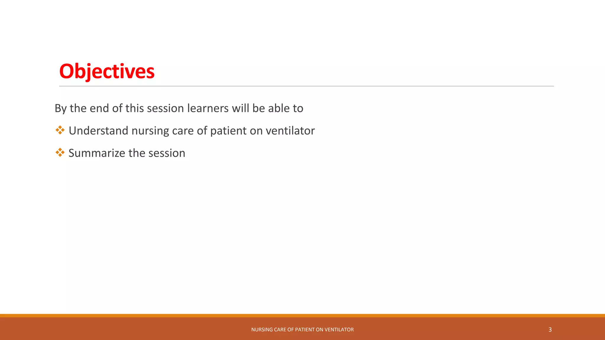 Care of patient on ventilator | PPTX