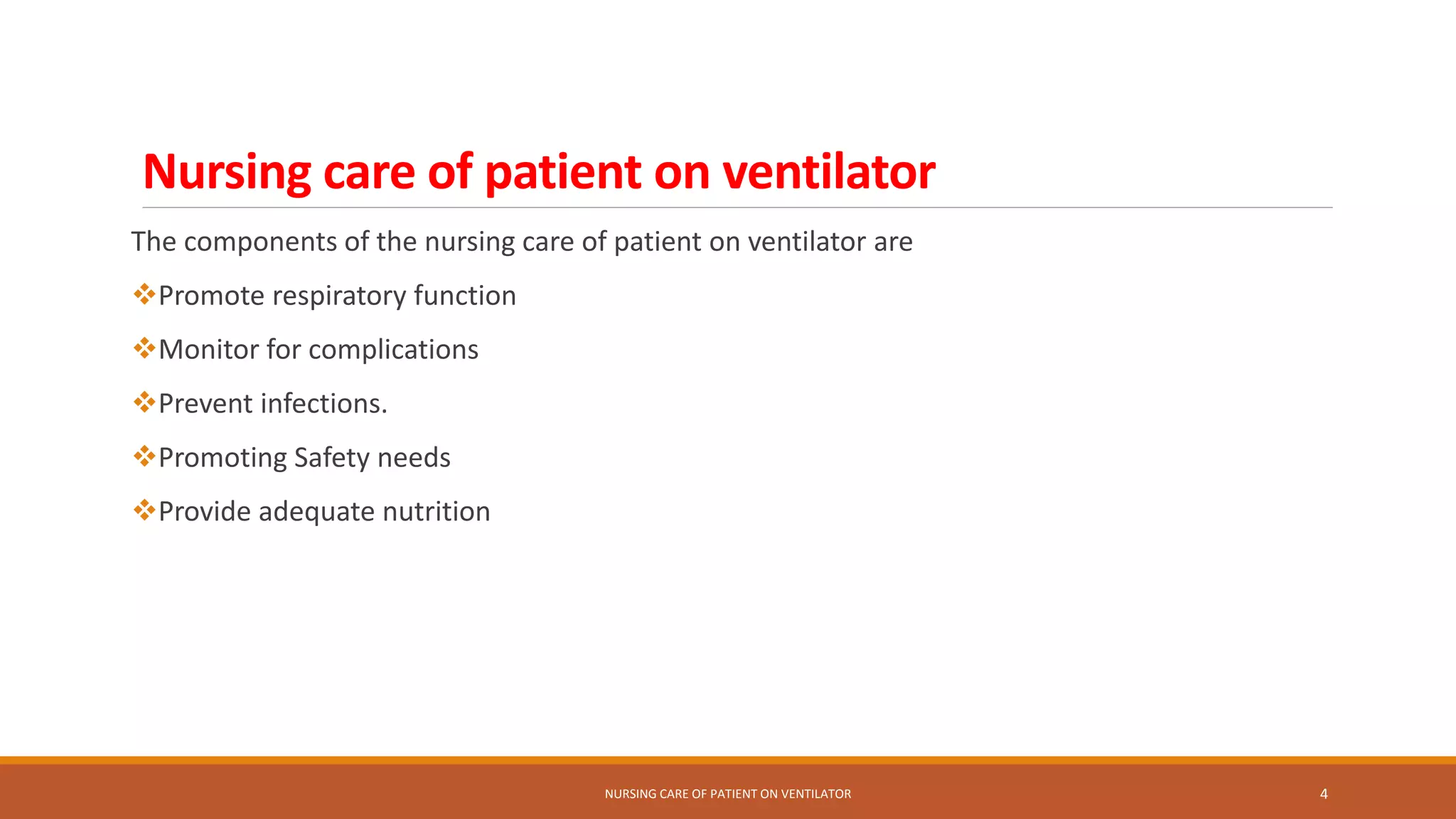 Care of patient on ventilator | PPTX