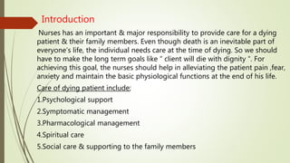 Care of terminally ill | PPTX | Ear, Nose and Throat Conditions ...