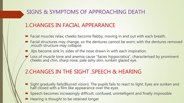 Care of terminally ill | PPTX | Ear, Nose and Throat Conditions ...