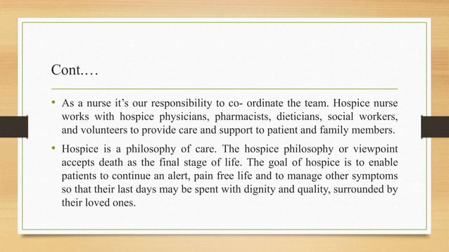 Care of terminally ill patient full chapter fundamental of nursing | PPTX