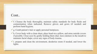 Care of terminally ill patient full chapter fundamental of nursing | PPTX