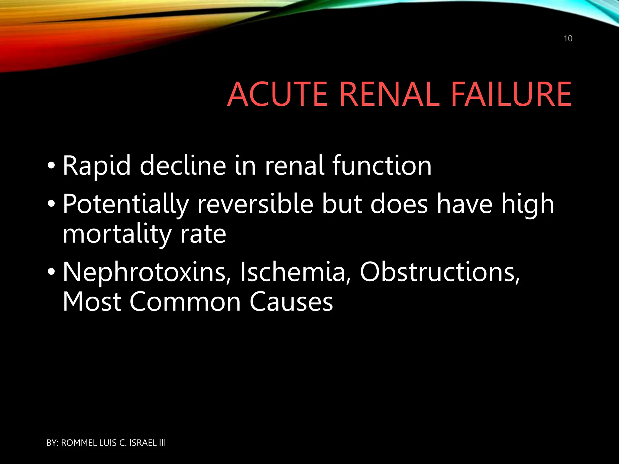 CARE OF THE CLIENTS WITH ACUTE AND CHRONIC RENAL FAILURE | PPT
