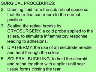 Care of the clients with eye disorders | PPT