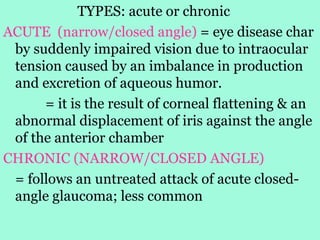 Care of the clients with eye disorders | PPT