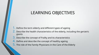 CARE OF THE ELDERLY, HEALTHY AGEING AND.pptx