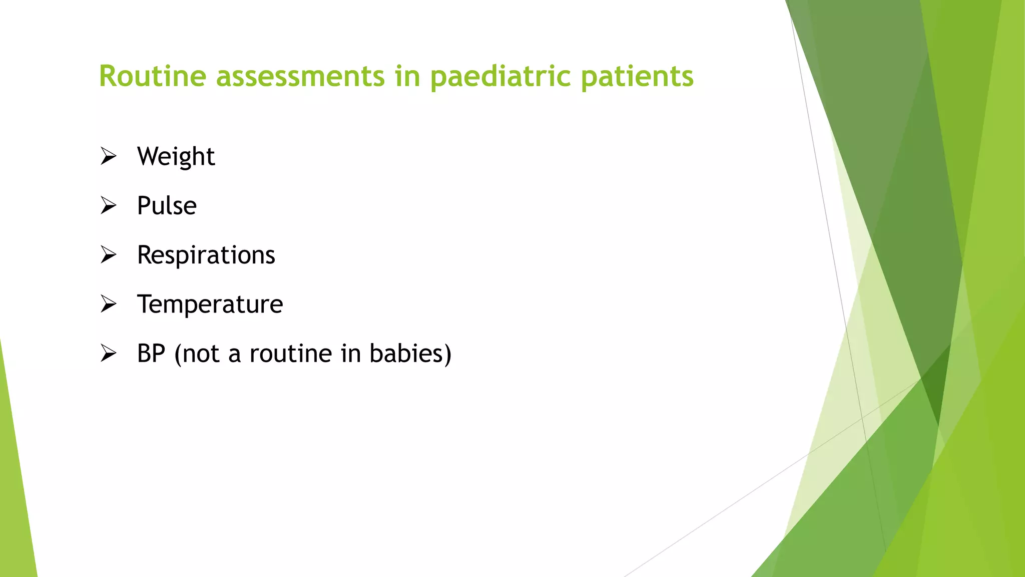 Care of the paediatric patient | PPTX