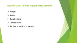 Care of the paediatric patient | PPTX