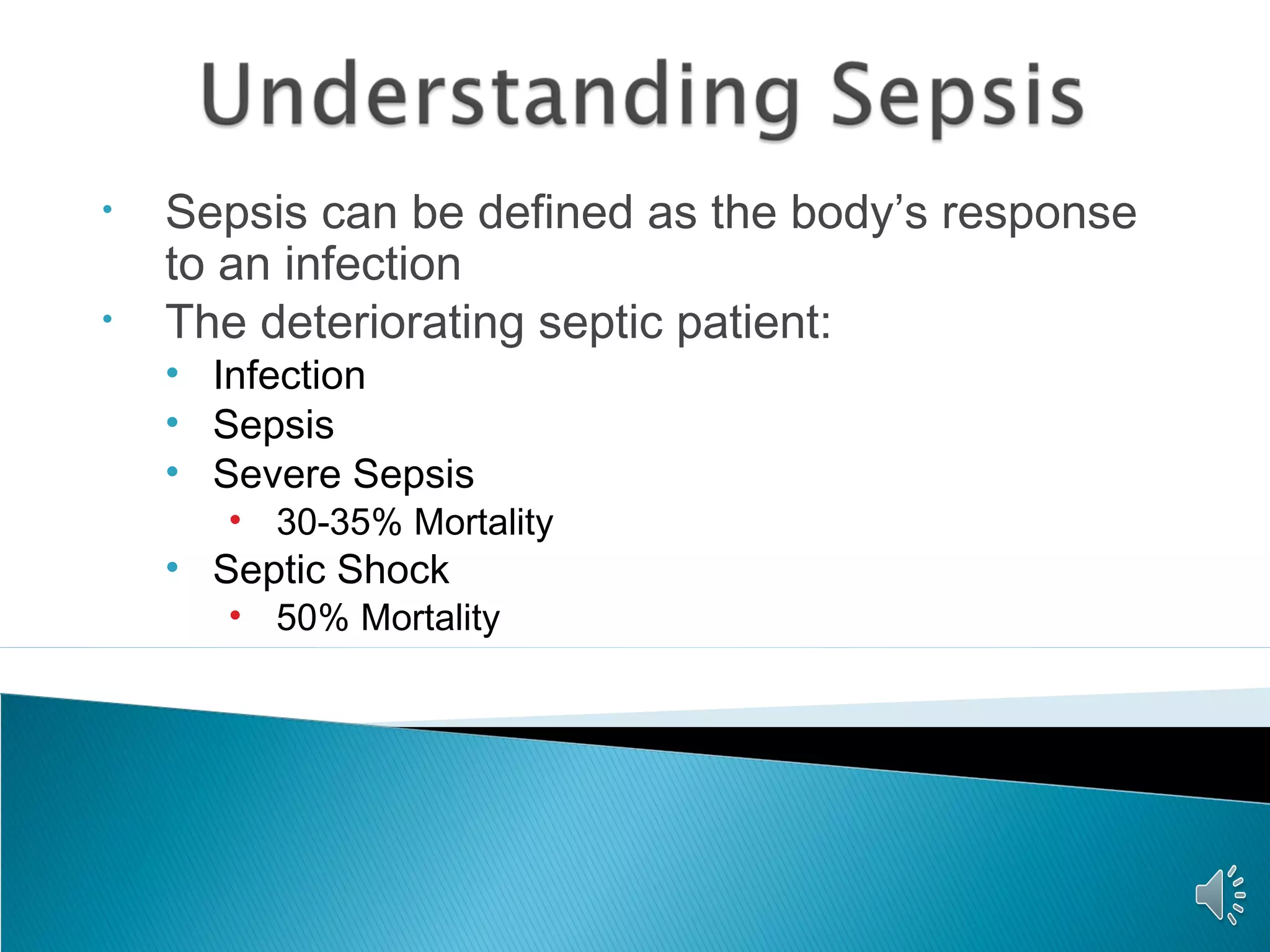 Care of the patient in severe sepsis septic shock nursing inservice ...