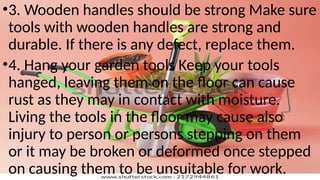 Care of Tools for Grade 7 Tecnology and Liveliood Education | PPT