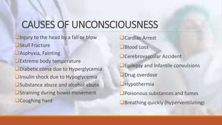 Care of unconscious patient | PPTX