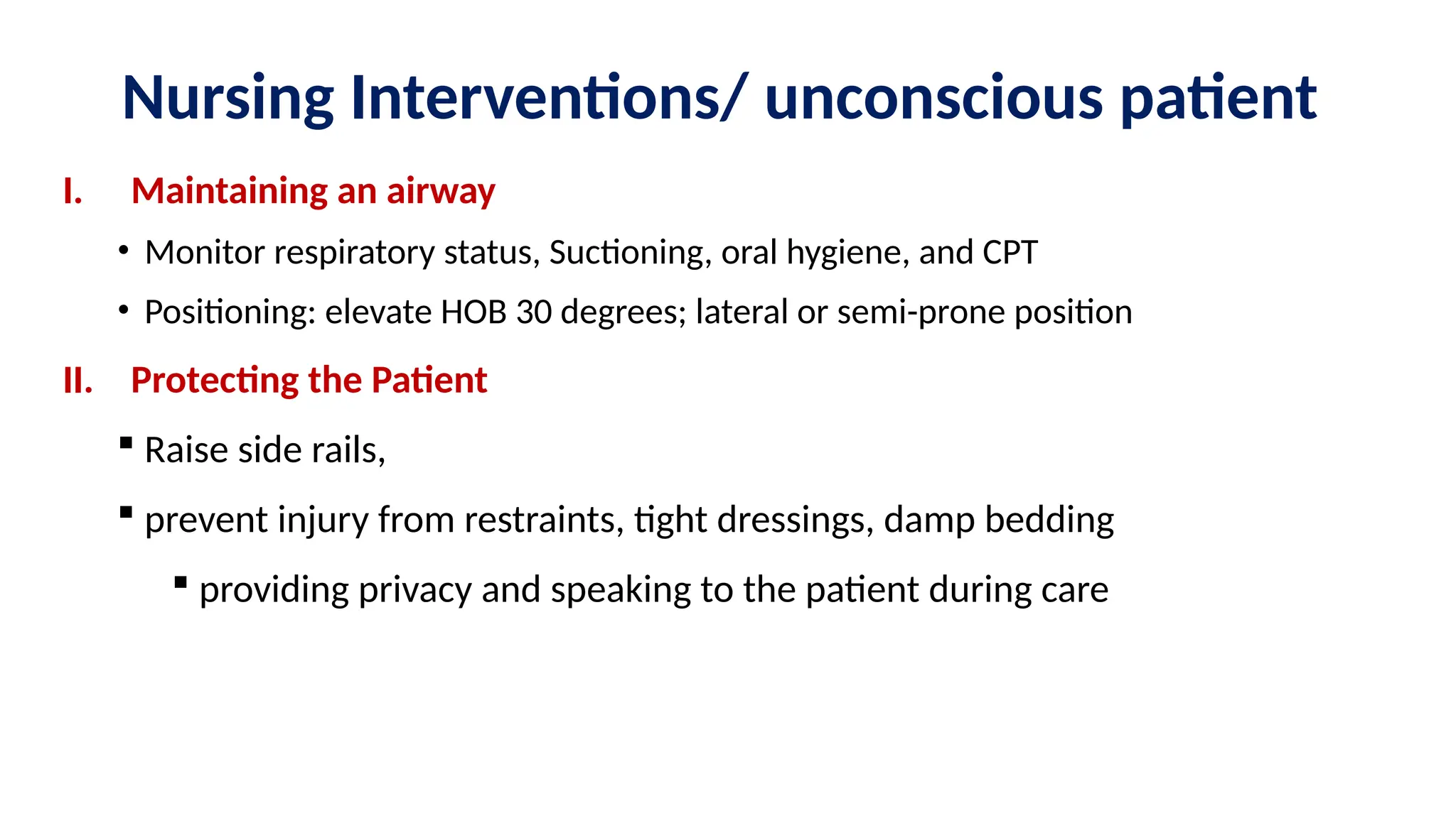 care of unconscious patient and elevated icp.pptx
