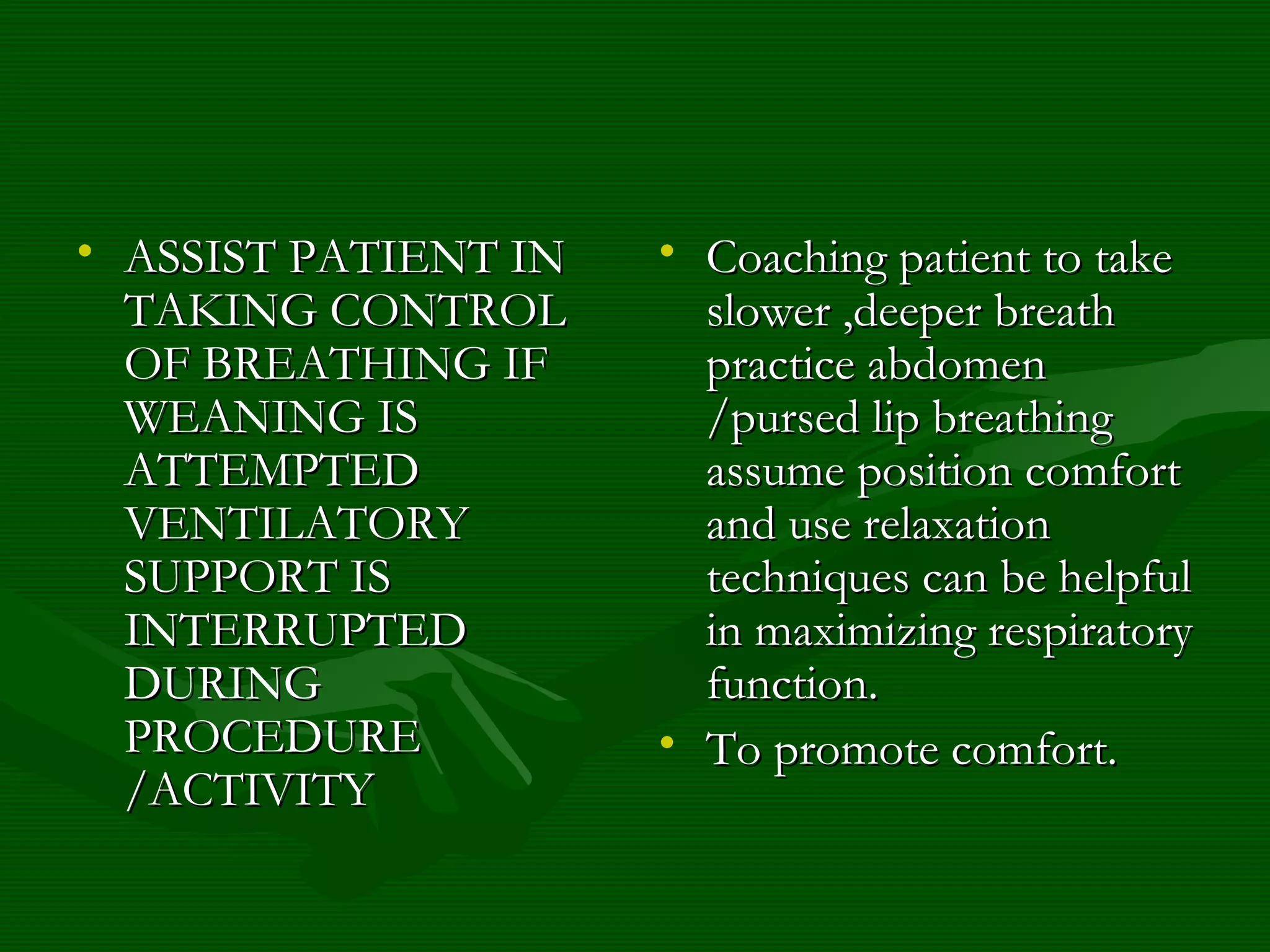 Care of ventilated patient | PPT