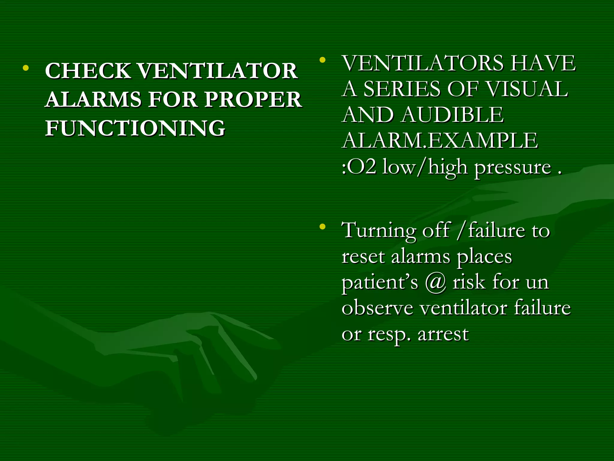 Care of ventilated patient | PPT