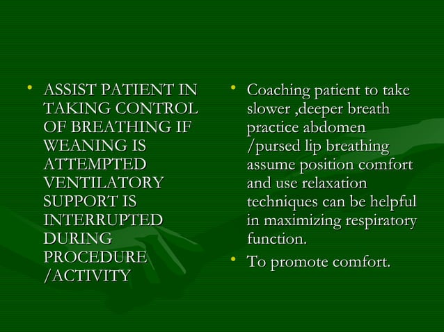 Care of ventilated patient | PPT | Lung and Respiratory Health ...